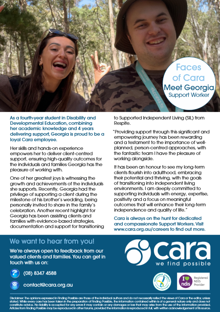 Faces of Cara, Meet Georgia - Cara